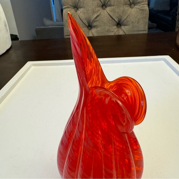Lefton | Accents | Vintage Lefton Red Orange Swirl Hand Blown Vase ...